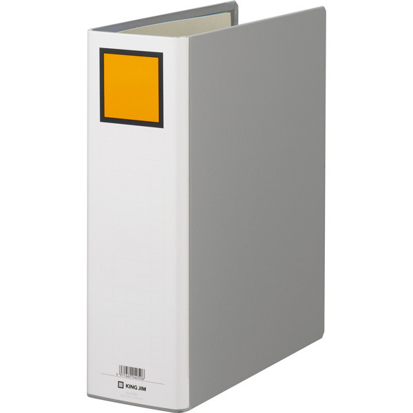 キングファイルG A4タテ とじ厚80mm背幅96mm グレー キングジム 片開きパイプファイル 978N 10冊 - アスクル