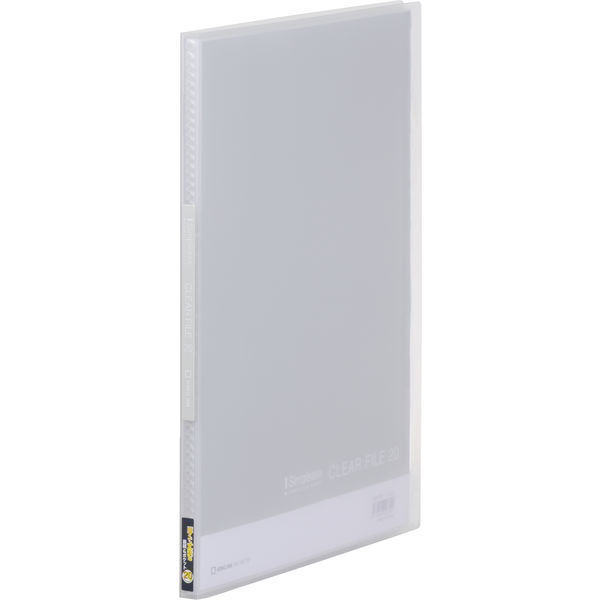 キングジム シンプリーズ クリアーファイル 固定式 透明表紙 A4タテ 20ポケット 透明 186TSP-T 30冊 - アスクル