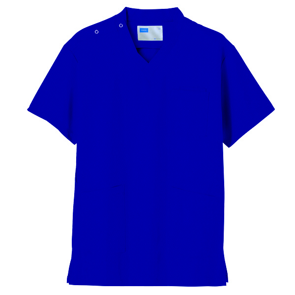 自重堂 男女兼用スクラブ ロイヤルブルー 4L WH11485 1枚 スクラブ（取寄品） - アスクル