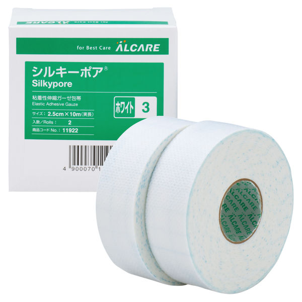 アルケア シルキーポア 3号 2.5cm×10m 11922 1パック（12巻入）【個包装】 - アスクル