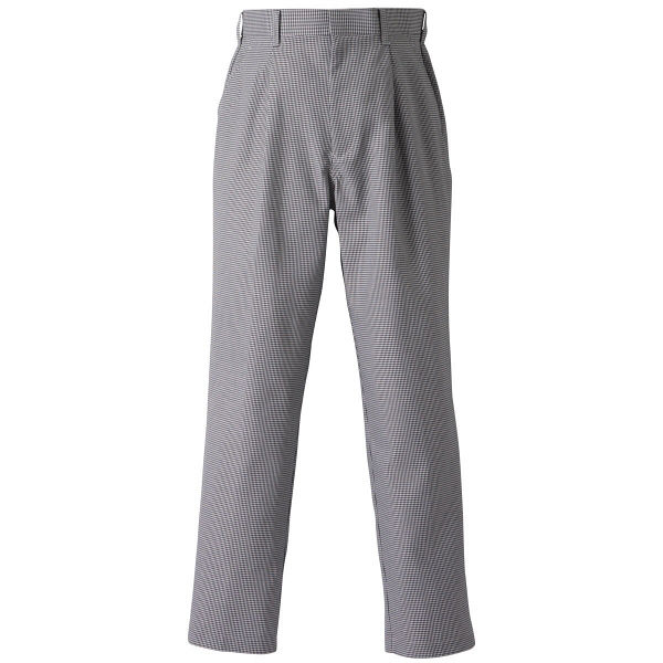 KAZEN（カゼン） 男女兼用スラックス（千鳥格子） ブラック×ホワイト SS 830-91 1着（直送品） - アスクル
