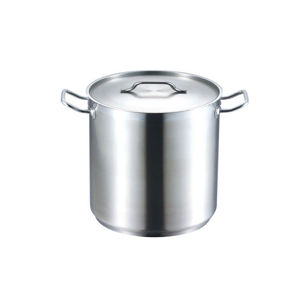 18-8 プロシェフ寸胴鍋 20cm IH 蓋付 EBM 8884410 （取寄品） - アスクル