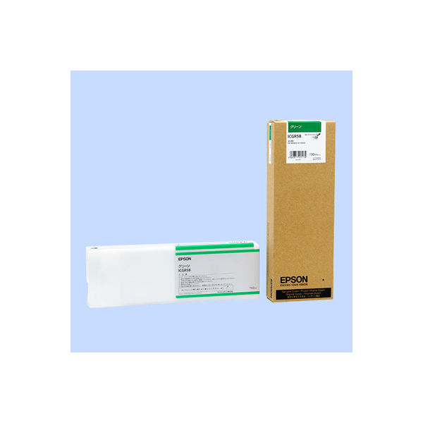 エプソン（EPSON） 純正インク ICGR58 グリーン 1個（取寄品） - アスクル