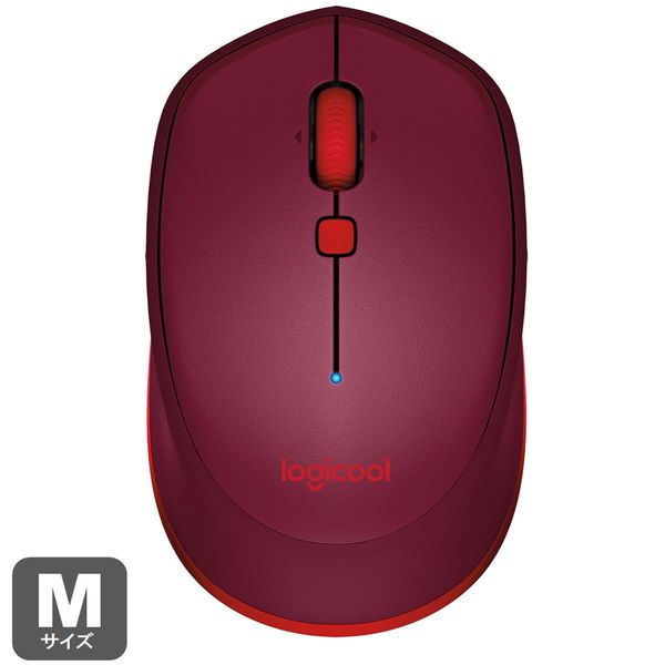 ロジクール（Logicool） Bluetoothマウス（無線） Bluetooth Mouse M337 レッド 光学式/6ボタン/2年保証 M337RD - アスクル