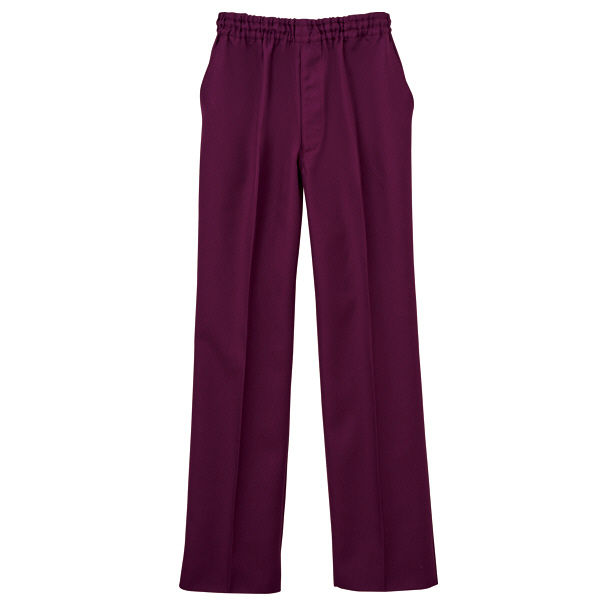 自重堂 男女兼用パンツ WH11486A バーガンディ- S 医療白衣 1枚（取寄品） - アスクル