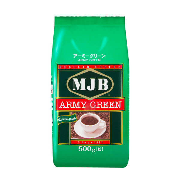 【コーヒー粉】MJB アーミーグリーン 1袋（500g） - アスクル