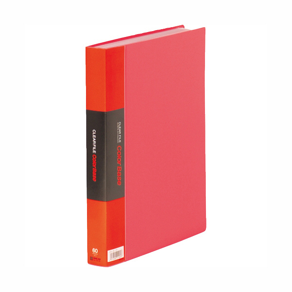 キングジム クリアーファイル 60P 132-3C A4S 赤 132-3Cアカ （直送品） - アスクル