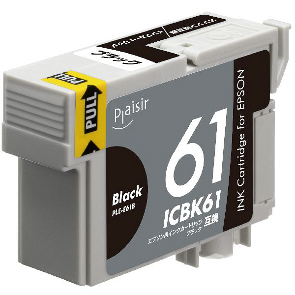 プレジール 互換インク PLE-E61B ICBK61互換 1個 - アスクル