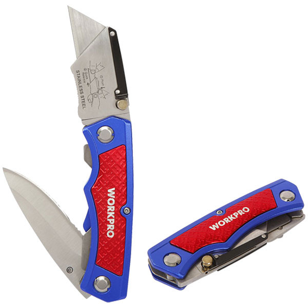 GREATSTAR WORKPRO 折たたみカッター&ナイフ W011011AJ 1セット（直送品） - アスクル