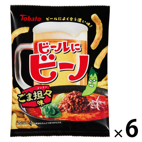 豆スナック おつまみ ビールにビーノ ごま担々味 51g 1セット(1個×6) 東ハト - アスクル