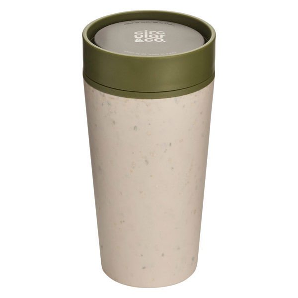 アイティインターナショナル 水筒 約 340ml CircularCup SDGs グリーン 422587 1個（直送品） - アスクル