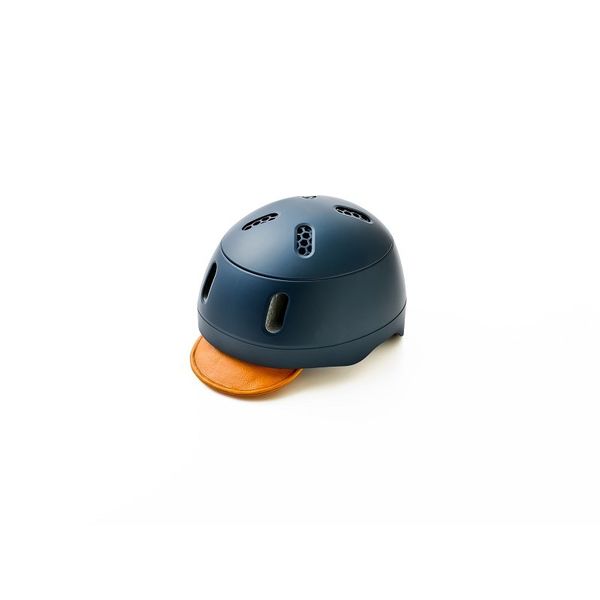 kumoa KS004ANV_L Leather visor Navy 1個（直送品） - アスクル