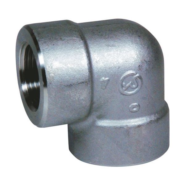 フジトク 【都度見積品】 高圧用90°エルボ 90E 25A ステンレス SUS316L ねじ込み 90E-PT-25A-SU6L 1個（直送品） - アスクル