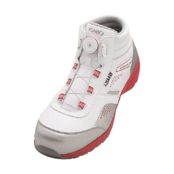 アルペン IGNIO ダイヤル式セーフティシューズ A種 ホワイト23.5cm IGS1058TGF-WH23.5 1足 109-9253（直送品） - アスクル