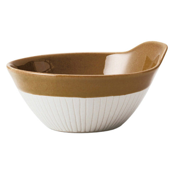 丸利玉樹利喜蔵商店 とんすい 13.5cm Craft Line クラフトライン 磁器 ブラウン 444838 1個（直送品） - アスクル