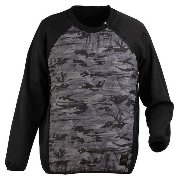 カジメイク ピンソニックプルオーバー M ブラックカモ 8362-M-ブラックカモ 1着（取寄品） - アスクル