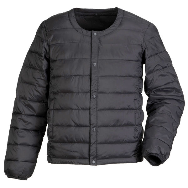 カジメイク 光発熱ファイバーダウンジャケット LL ブラック 8372-LL-ブラック 1着（取寄品） - アスクル