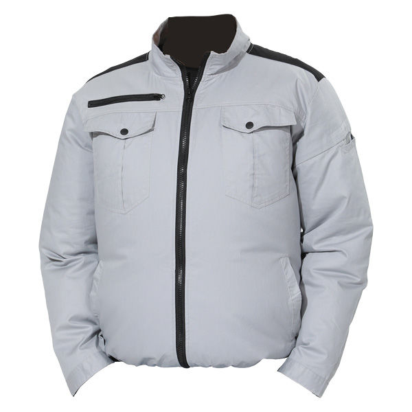 GBZ 空調冷風服セット(24V バッテリー/ファン) ライトグレー L P004-GREY-L24 1個（直送品） - アスクル