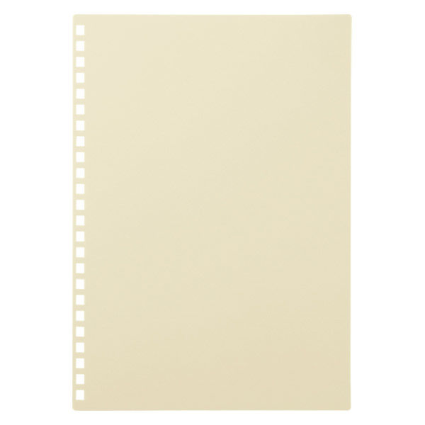 リヒトラブ カスタマイズ オープンリングノート 表紙 A5 オフホワイト N2900-1 1枚 - アスクル