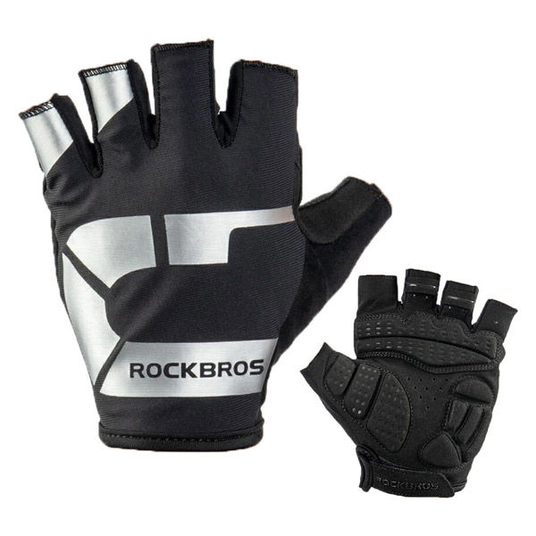 ロックブロス ハーフフィンガーグローブ(S220-L) S220-L 1個（直送品） - アスクル