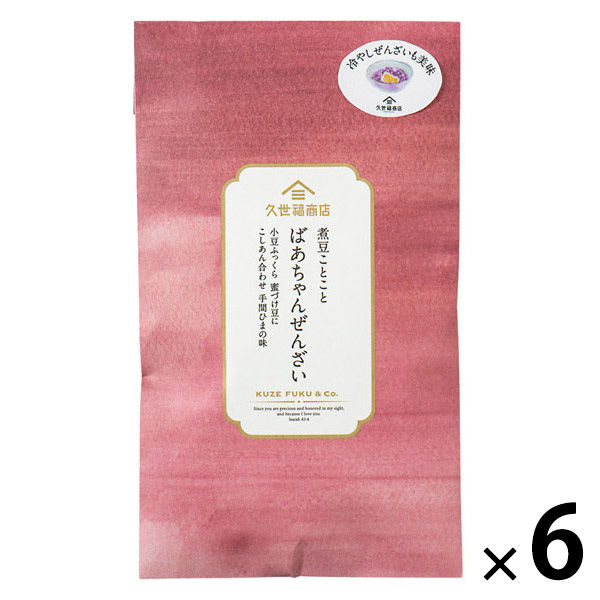 ぜんざい あんこ ばあちゃんぜんざい 160g 1セット（1個×6） サンクゼール - アスクル