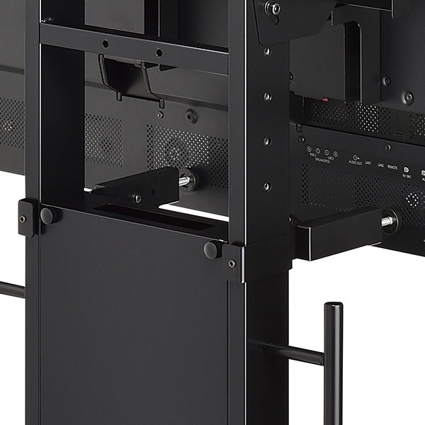 ハヤミ工産 HAMILeX PH-820 オプション ディスプレイ背面受け金具 幅30×奥行225×高さ40mm ブラック 1台（直送品） - アスクル