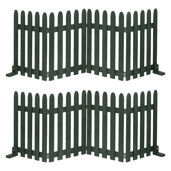 住まいスタイル 折り畳めるウッドフェンス160(縦ストライプ) 2枚組 WF-160F-2P-DGN 1セット(2枚入)（直送品） - アスクル