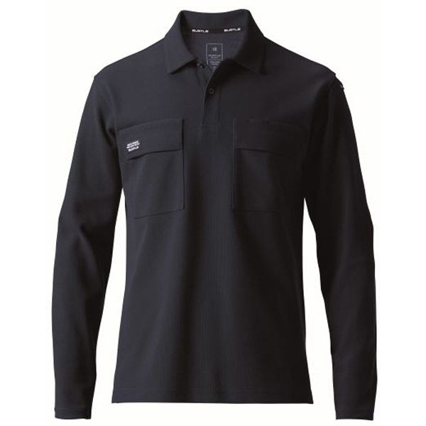 バートル ヘビーウェイト長袖ポロシャツ ネイビー 4L 515-3-4L 1枚（直送品） - アスクル