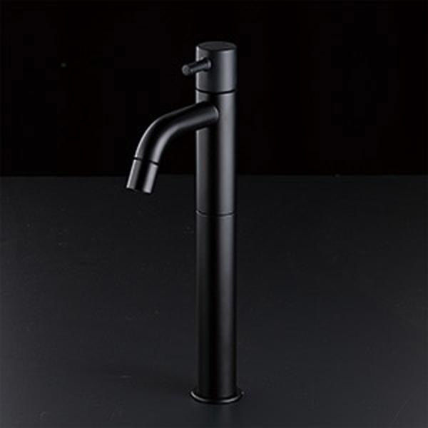 KVK 立水栓(単水栓)ロングボディ マットブラック LFK612X-187M5 1個（直送品） - アスクル