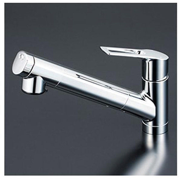 KVK 浄水器内蔵シングルシャワー付混合栓(eレバー) KM6001ZEC2 1個（直送品） - アスクル