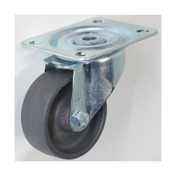 シシクSISIKUアドクライス 自在旋回金具 固定金具 耐熱車輪付キャスタ(スチール製金具・ステンレス製金具) LI-POHI-81G 1個（直送品） - アスクル