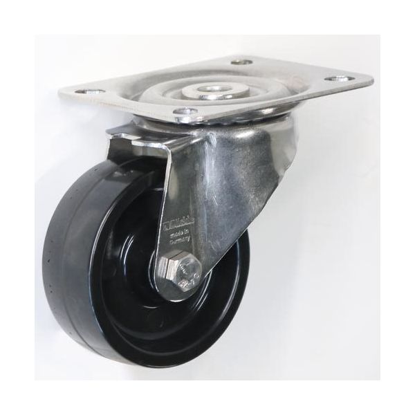 シシクSISIKUアドクライス 自在旋回金具 固定金具 耐熱車輪付キャスタ(スチール製金具・ステンレス製金具) LIX-PHN-81G 1個（直送品） - アスクル