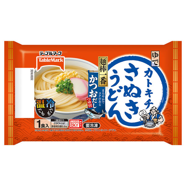 テーブルマーク [冷凍] 麺棒一番 さぬきうどん かつおだし 230g 4901520118809 1袋(230g)（直送品） - アスクル