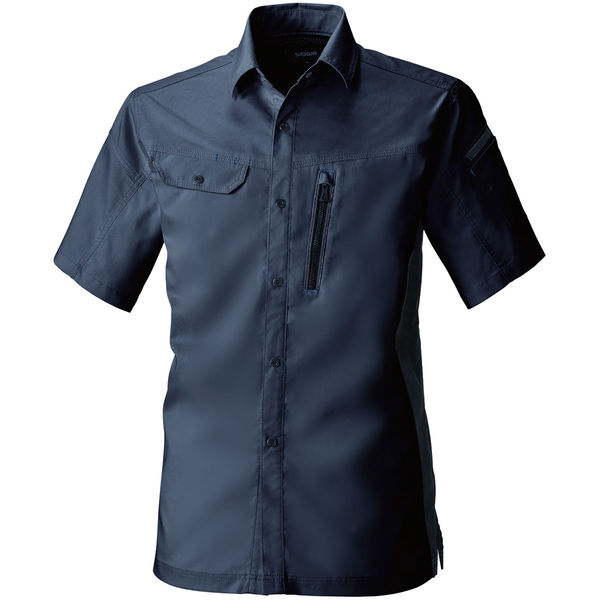 桑和 桑和(SOWA) 半袖シャツ ネイビー 5L 3018ー03 1着（直送品） - アスクル