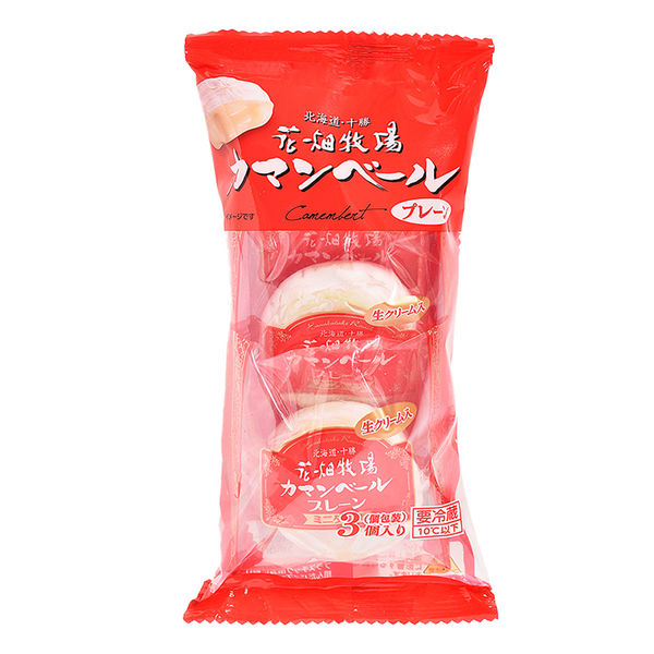 花畑牧場 [冷蔵] カマンベール ミニタイプ プレーン 3個入り 69g×3個 4541109051020 1セット(69g×3個)（直送品） - アスクル