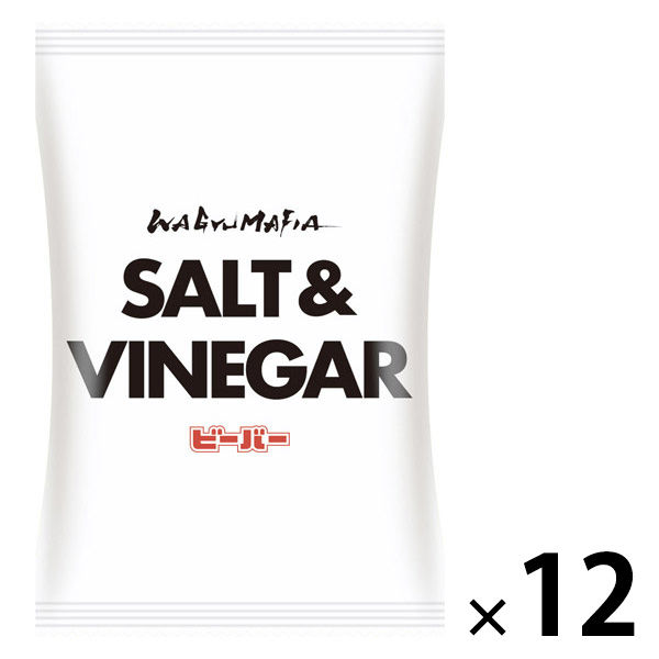 揚げせんべい あられ WAGYUMAFIA SALT＆VINEGARビーバー 65g 1セット（1個×12） 北陸製菓 - アスクル