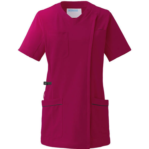 【再検品商品】KAZEN レディススクラブ半袖 981-45 LL 1枚 スクラブ（わけあり品） - アスクル