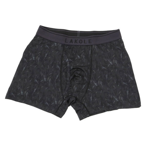 【LAKOLE/ラコレ】 【メンズ】ニュアンスプリントボクサーパンツ L ブラック - アスクル