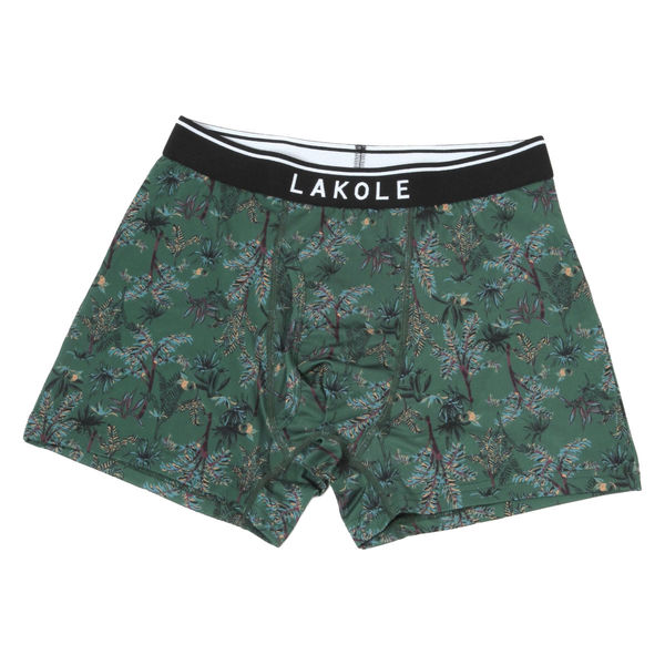 メンズ パームツリーボクサーパンツ L グリーン LAKOLE/ラコレ - アスクル