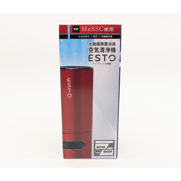 光触媒除菌消臭 空気清浄機 ESTO CJ002RE CJ002-RE 1個 ヒロ・コーポレーション（直送品） - アスクル