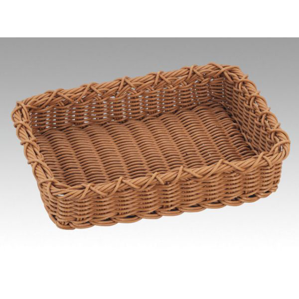 トーダイ 樹脂バスケット VB-963-BR角型 フードバスケット デコレートエッジ 45型 01096340 1袋(1個)（直送品） - アスクル