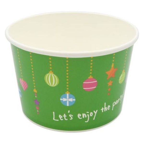 パックスタイル どんぶり容器 バーレル容器 CO-1L-140 オーナメント緑【weeco】 656721 1袋（50枚）（直送品） - アスクル