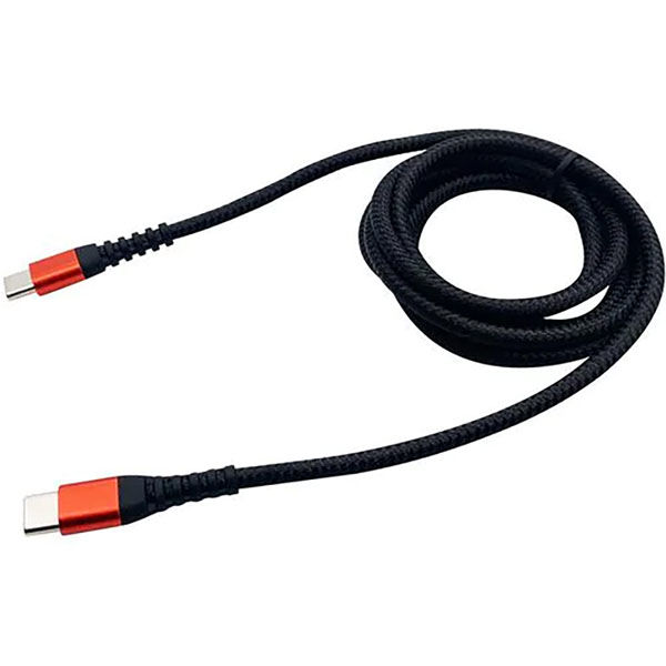 PGA ストロングケーブル TypeC/TypeC 1.5m レッド AS-593RD 1個（直送品） - アスクル