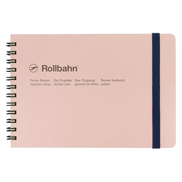 ロルバーン リングノート ポケット付メモ 横型 L ライトピンク 500941561 1冊 デルフォニックス（Rollbahn） - アスクル