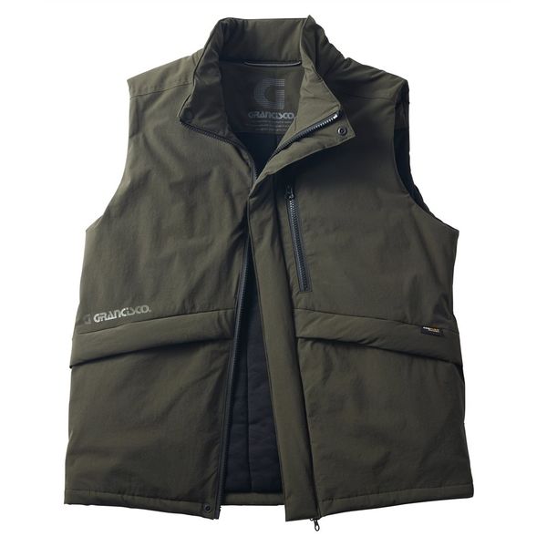 タカヤ商事 防寒ベスト オリーブ 4L GC-W587-25-4L 1枚（直送品） - アスクル