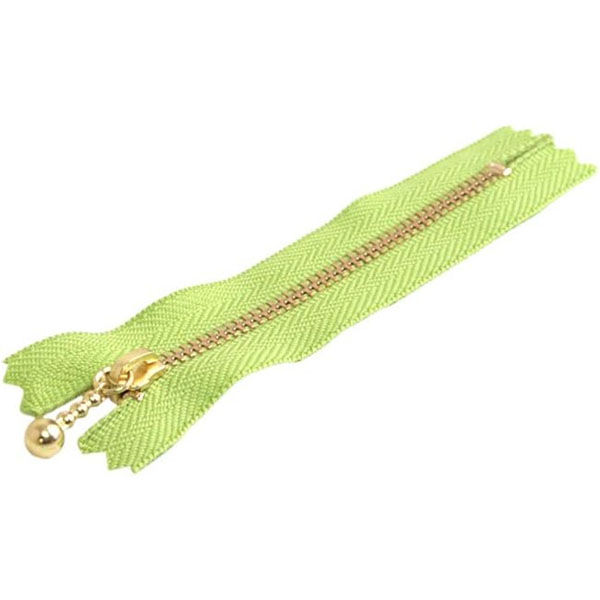 YKK Y.K.K 玉付ファスナー 10cm 10本入 グリーンアップル 3G10-874 1セット(10本入/5袋セッ（直送品） - アスクル