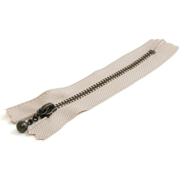 YKK Y.K.K 玉付ファスナー 14cm 10本入 ベージュ 3GKB14-572 1セット(10本入/5袋セット)（直送品） - アスクル