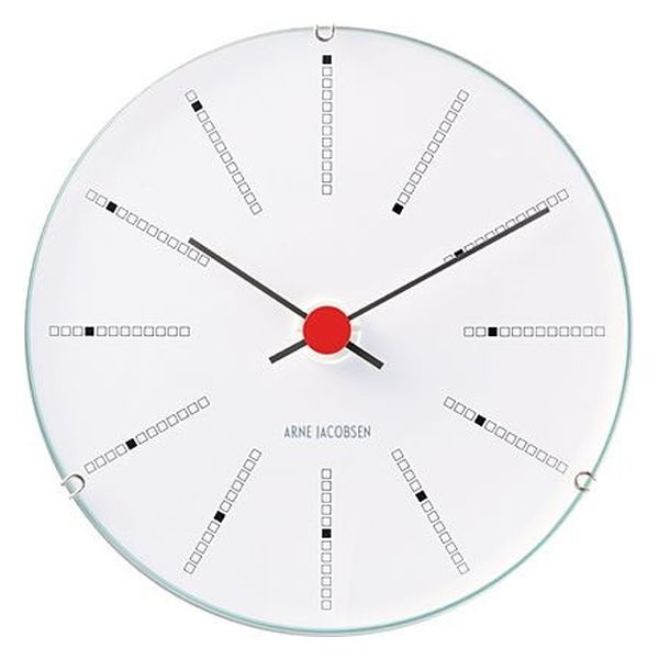 アイ・ネクストジーイー アルネ ヤコブセン 掛時計 Bankers Wall Clock 直径120mm 43688 1個（直送品） - アスクル