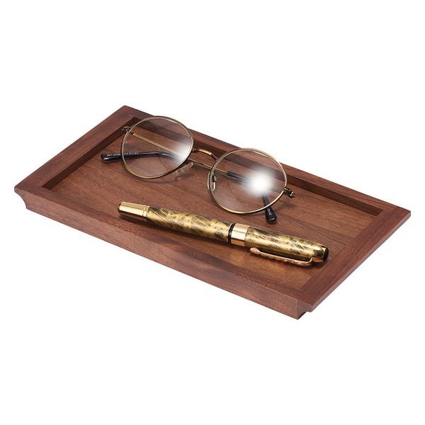 茶谷産業 木製マルチトレー ウォールナット 853-202 1箱（直送品） - アスクル