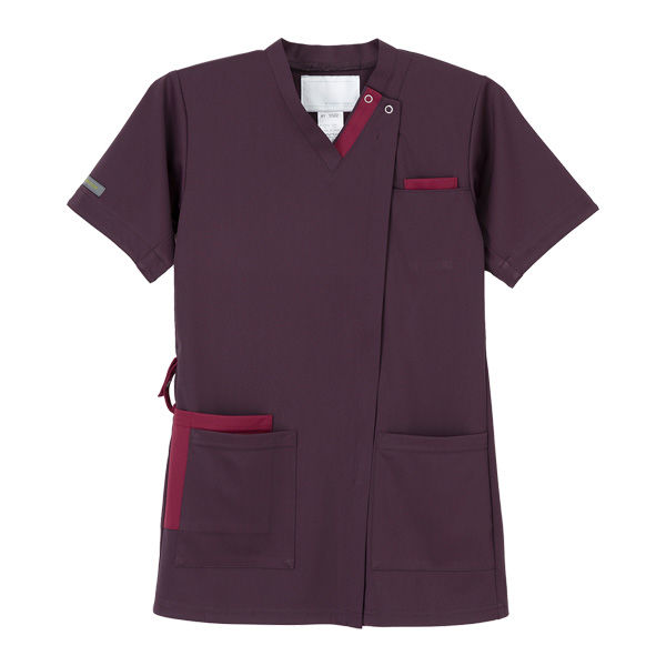 ナガイレーベン 男女兼用スクラブ パープル BL AY-5522 1枚 スクラブ（取寄品） - アスクル